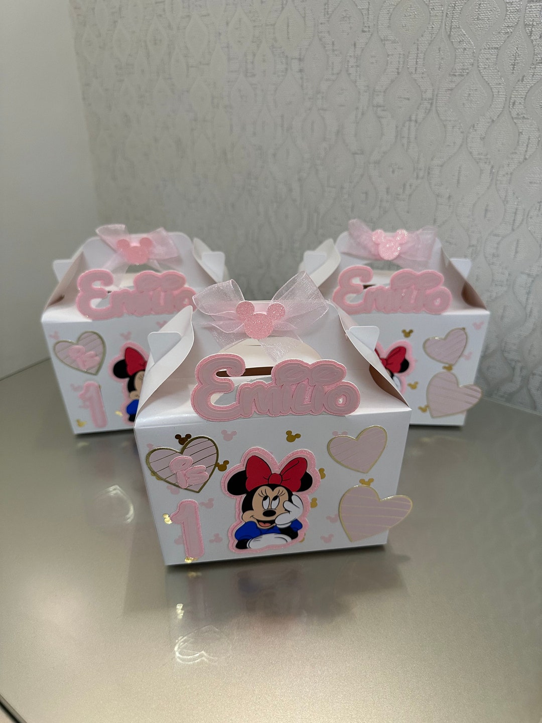 Minnie Mouse Themed Party/food Boxes | Children’s Party Box | Kids ...