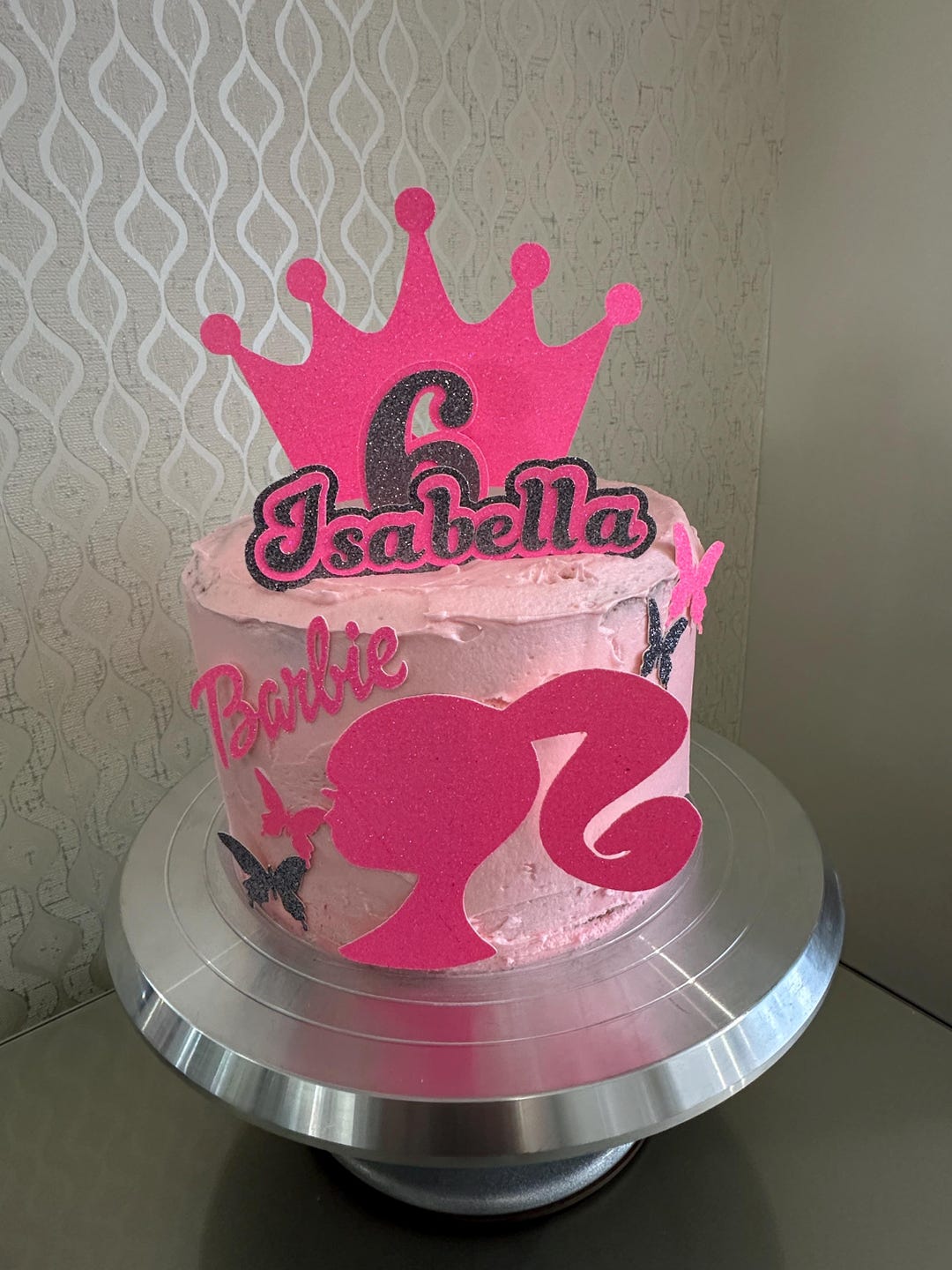 Personalised Barbie Cake Charms Set | Barbie Birthday Cake Toppers ...