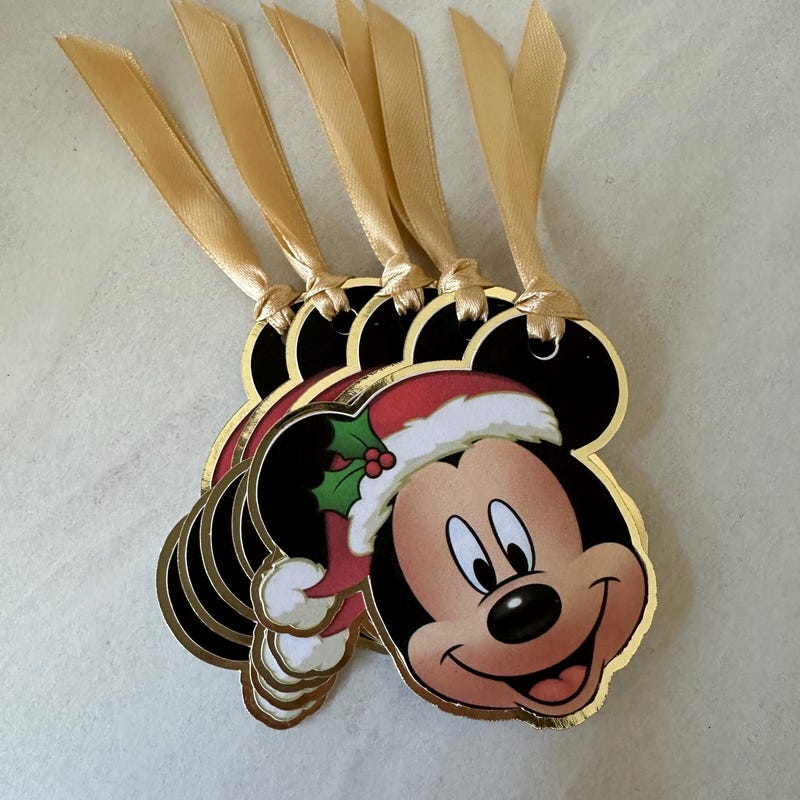 Mickey mouse tag printable - Etsy.de