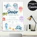 Seaside Celebration Under the Sea 1st Birthday Poster Ocean Adventure ...