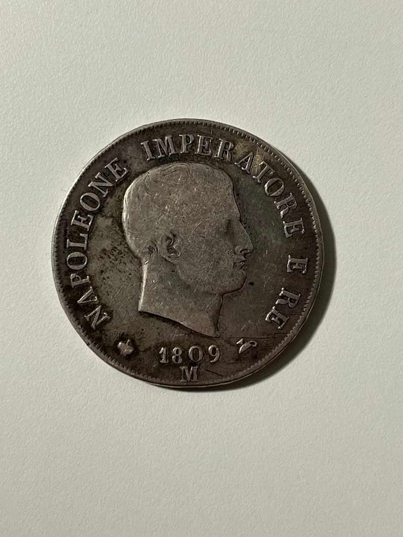 Napoleon Bonaparte King of Italy 5 Lire Coin 1809 - Etsy