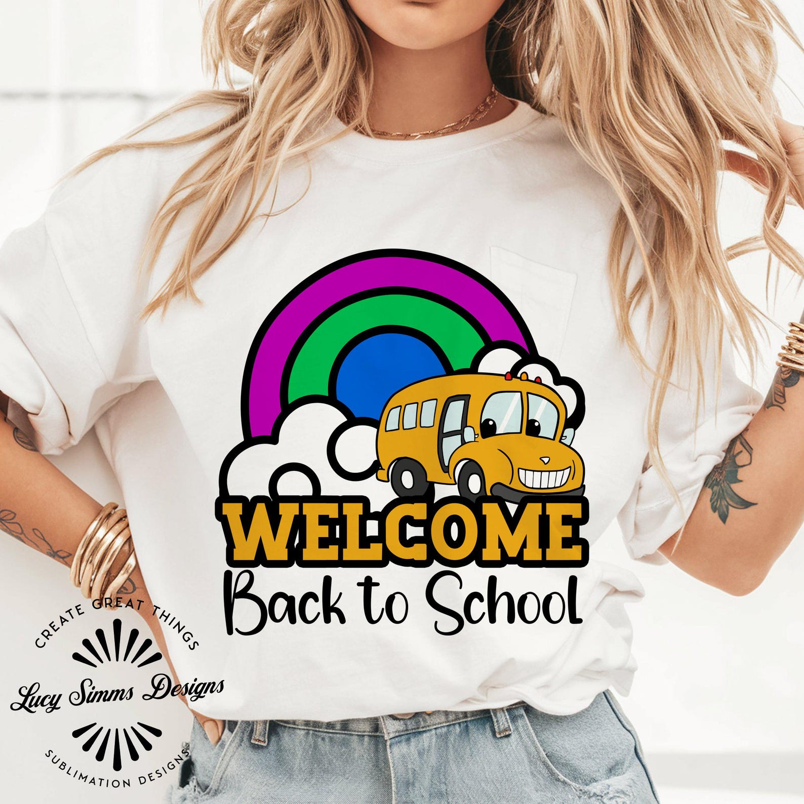 First Day of School Png, Welcome Back to School Png, Retro Teacher ...