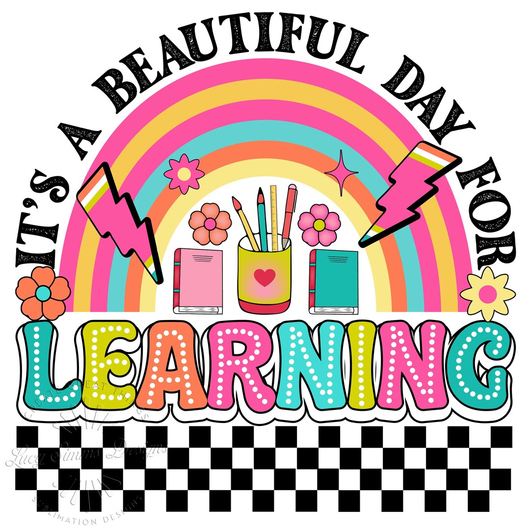 Retro Teacher Png: Bright Doodles, Back to School (digital Download) - Etsy
