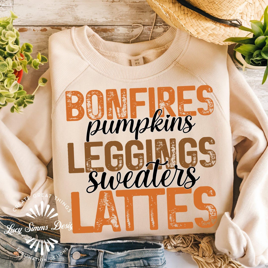 Retro Fall Vibes PNG: Bonfires, Pumpkins, Lattes (digital Download) - Etsy