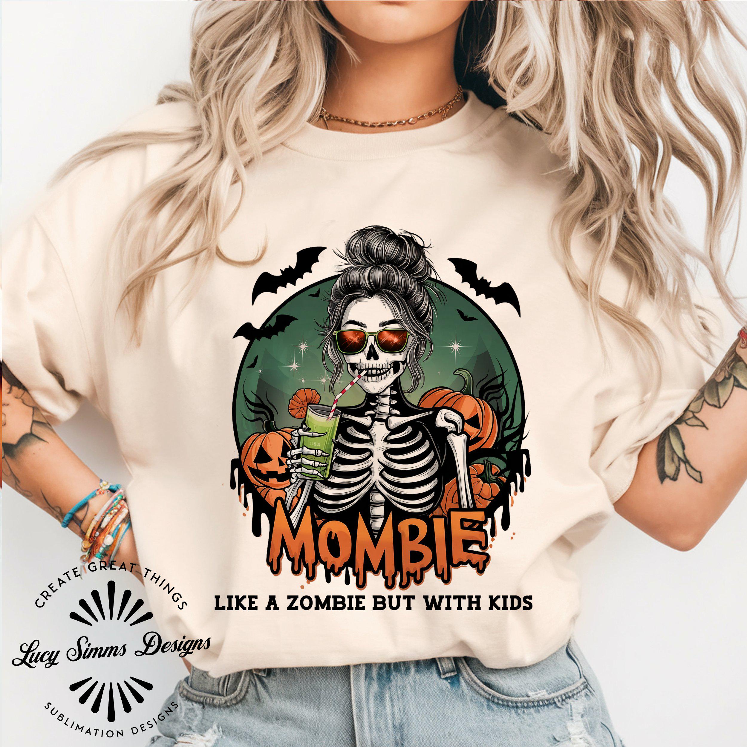 Mombie Sublimation Design, Funny Zombie Mom Clipart (digital Download ...