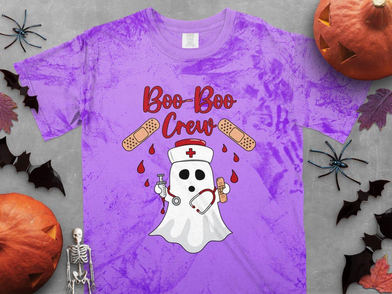 Boo Boo Crew PNG File, Ghost Nurse Png, Halloween Png, Funny Nurse Png ...