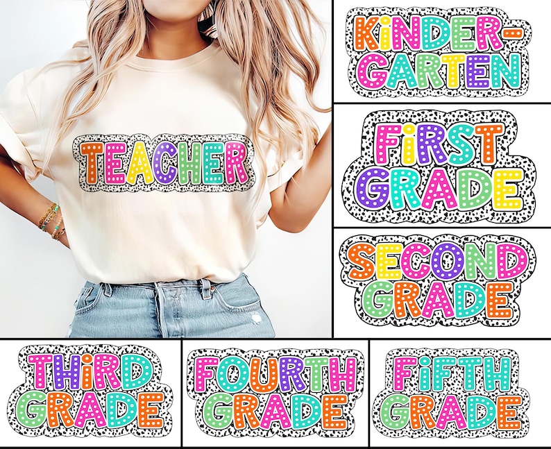 Retro Back to School Png Bundle, Teacher Png, First Day of School Png ...