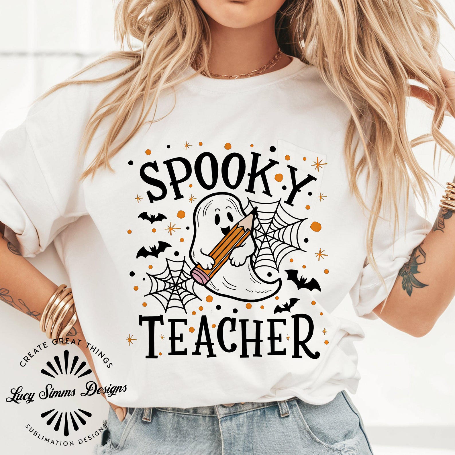Spooky Teacher PNG, Halloween School Clipart, Halloween PNG, Halloween ...