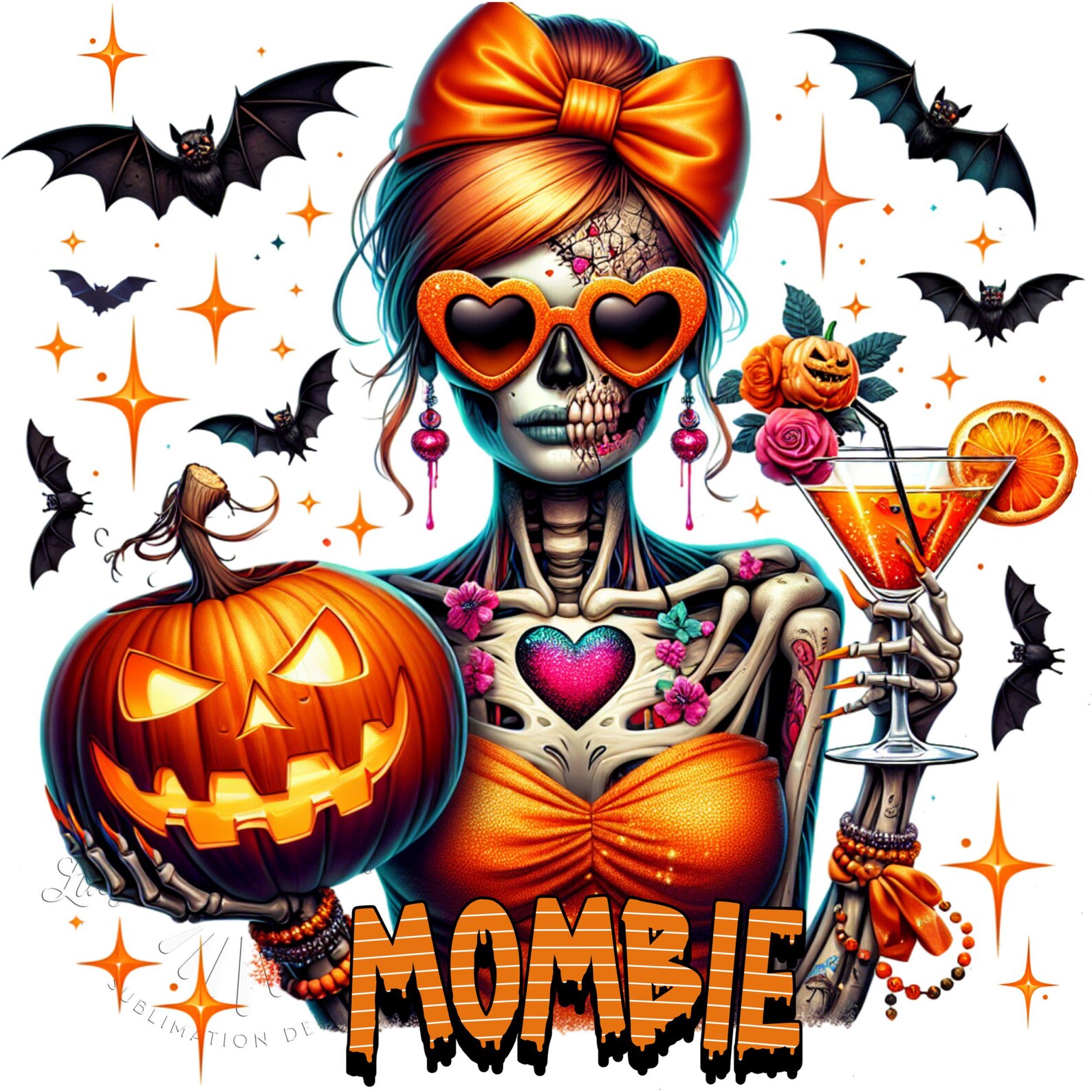 Mombie PNG: Funny Zombie Mom Halloween Clipart (digital Download) - Etsy