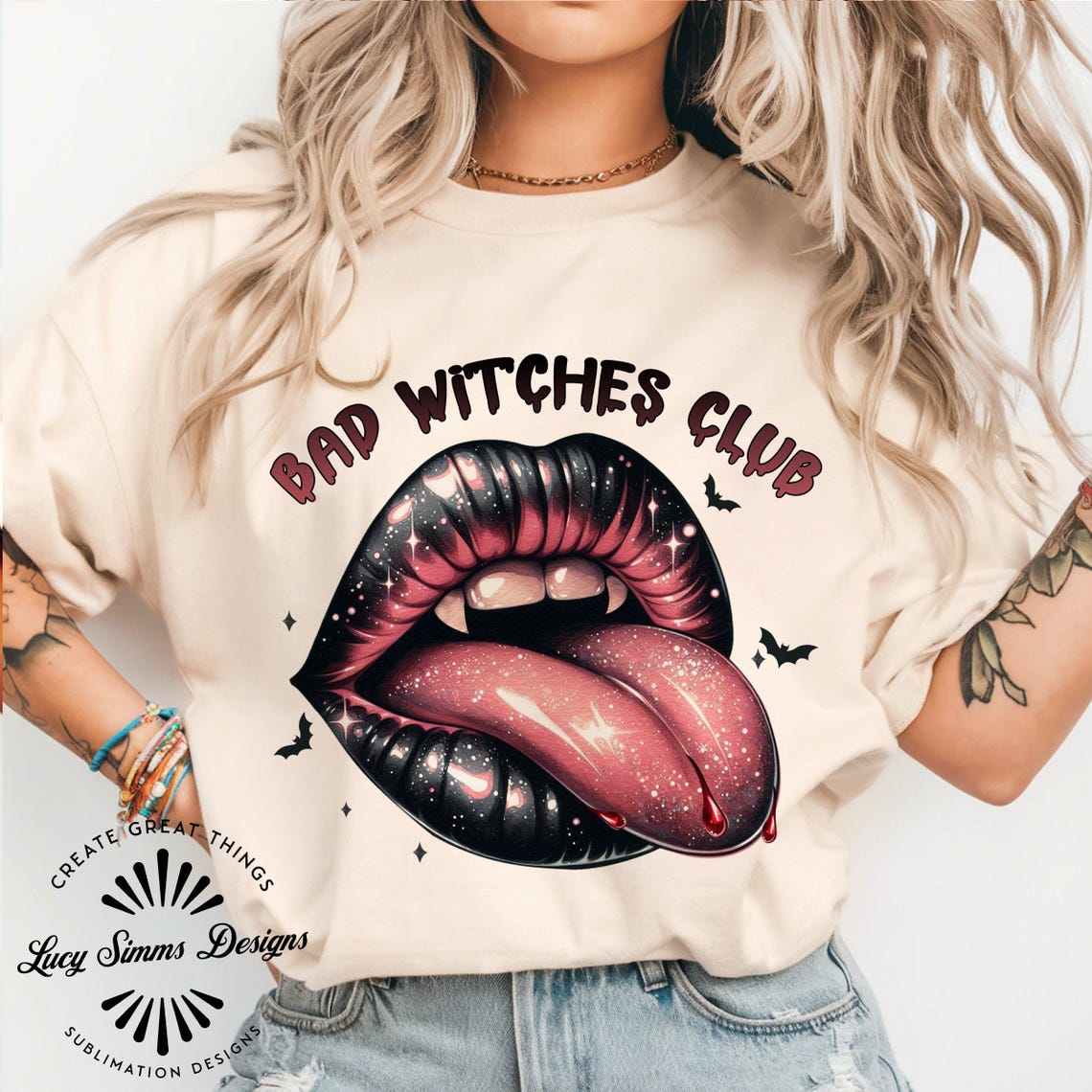 Bad Witches Club Png, Witches Png, Halloween Png, Spooky Season Png, Retro Halloween Png, Trendy ...