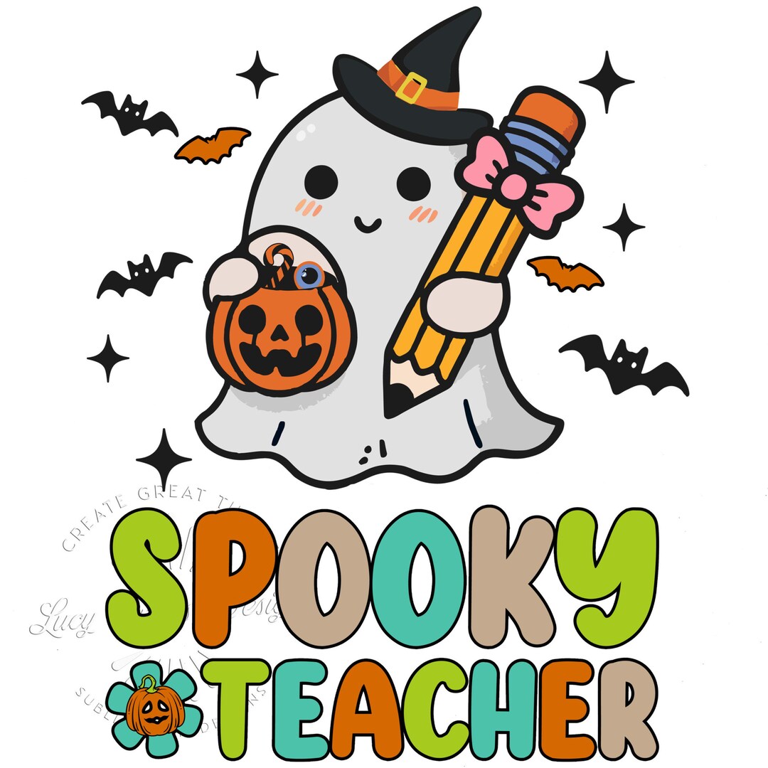 Teacher Halloween Png, Spooky Teacher Png, Halloween Teacher Png, Funny ...