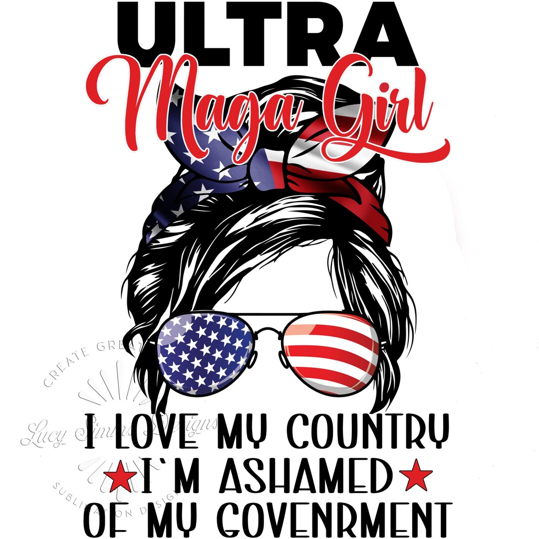 Retro Vibe Ultra Maga Girl Png, Maga Png, Trump Girl Shirt Design, Vote ...