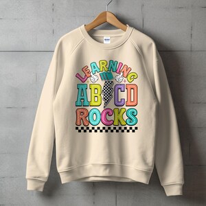 Retro Teacher Png, Learning ABCD Rocks Png, Teacher Bright Doodles ...