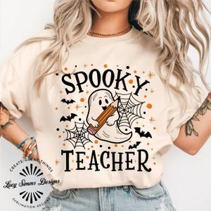 Spooky Teacher PNG, Halloween School Clipart, Halloween PNG, Halloween ...