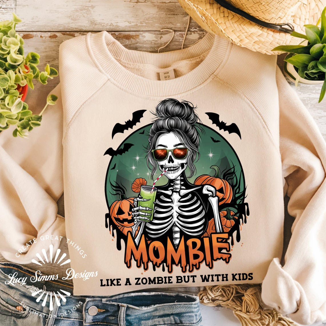 Mombie Sublimation Design, Funny Zombie Mom Clipart (digital Download ...