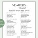 Newborn to Do List | Newborn Checklist | Baby to Do List Printable ...