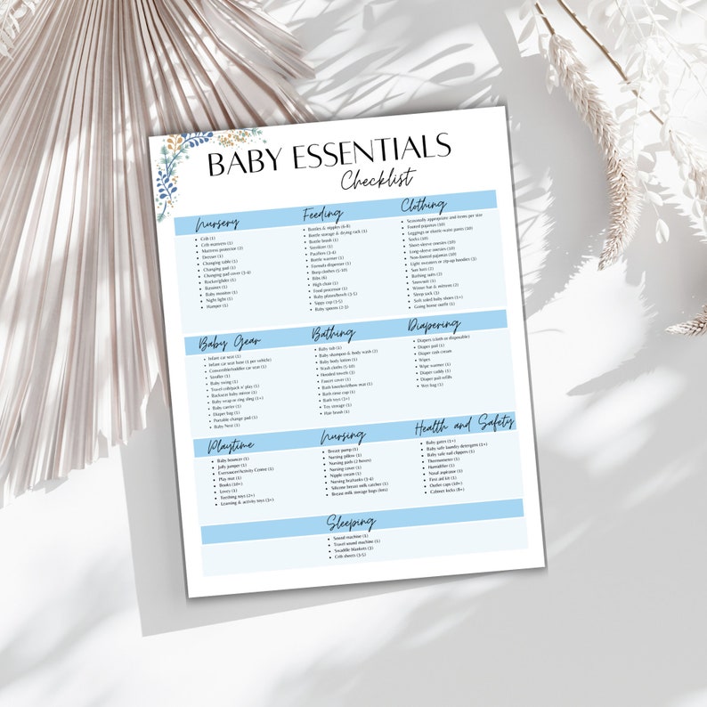 Baby Essentials Checklist | Newborn Essential Checklist | Baby ...