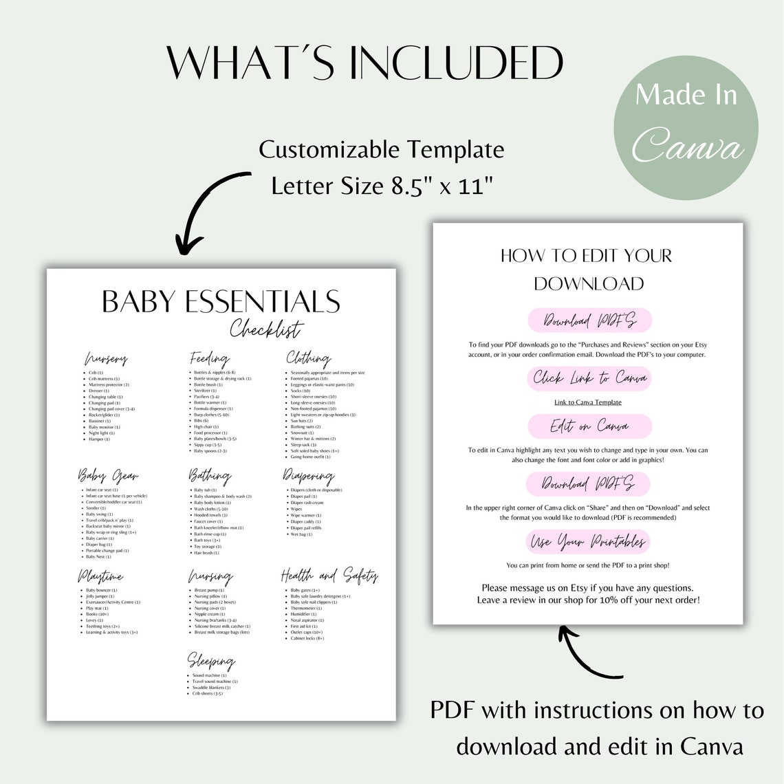 Baby Essentials Checklist | Newborn Essential Checklist | Baby ...