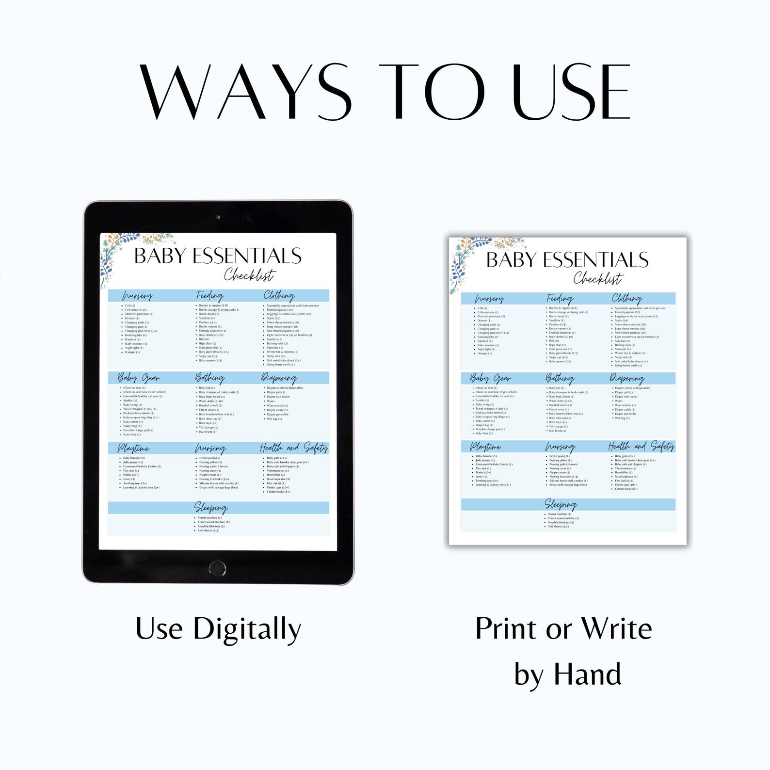 Baby Essentials Checklist | Newborn Essential Checklist | Baby ...