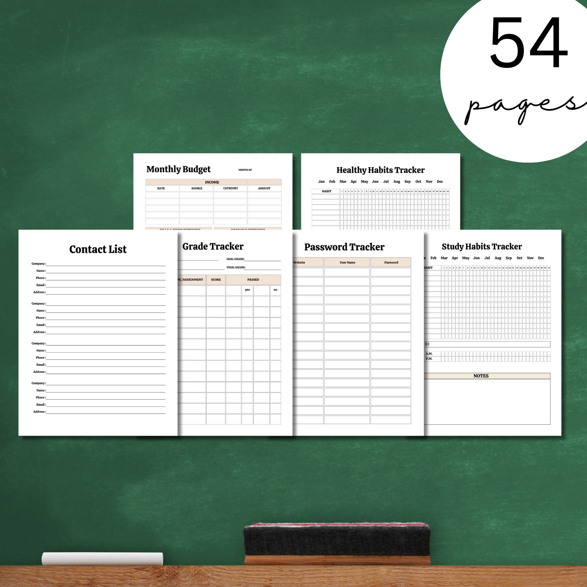 Printable Ultimate Student College Planner PDF - Etsy