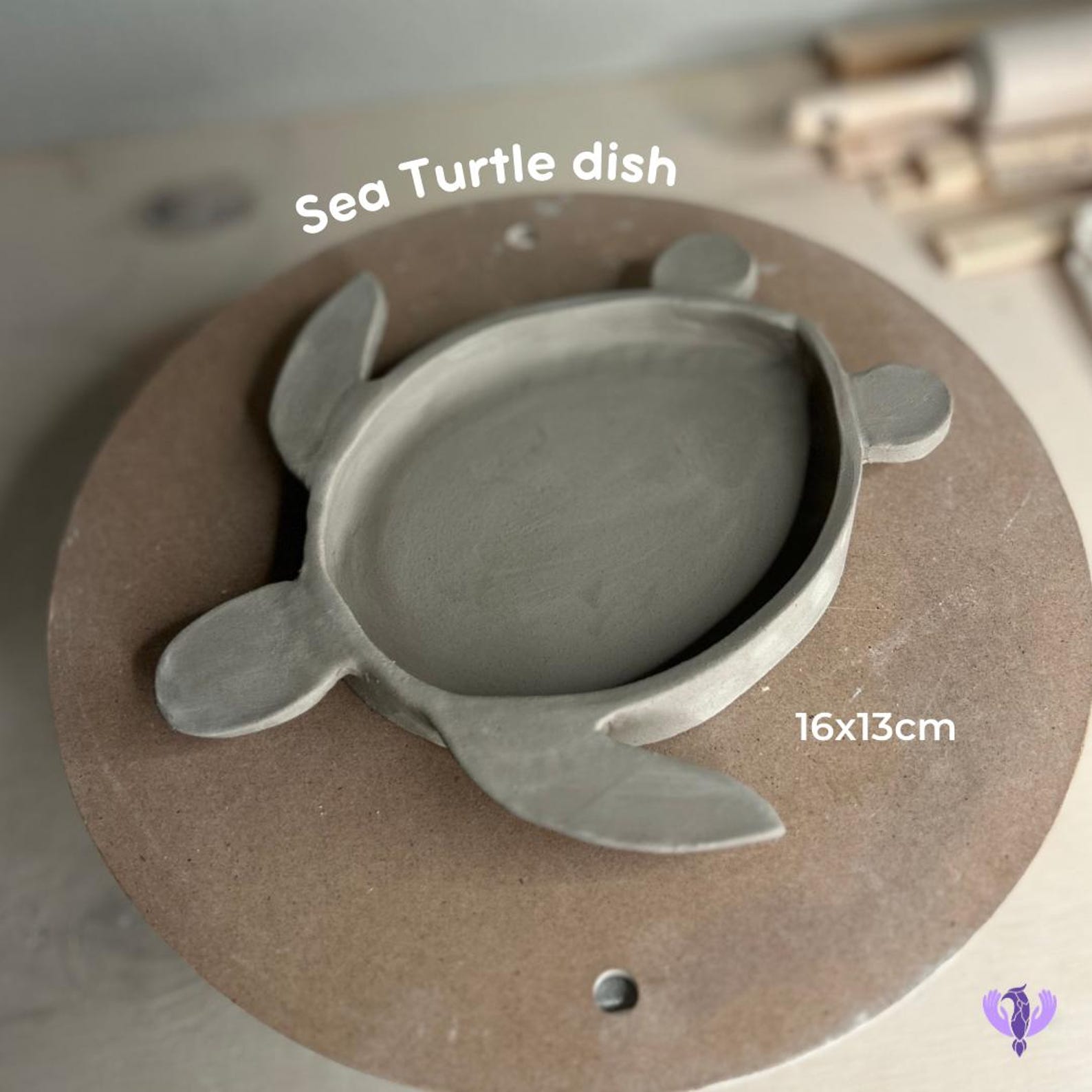 Sea Turtle Dish Pottery Template – Coastal Decor DIY (PDF/PNG) - Etsy