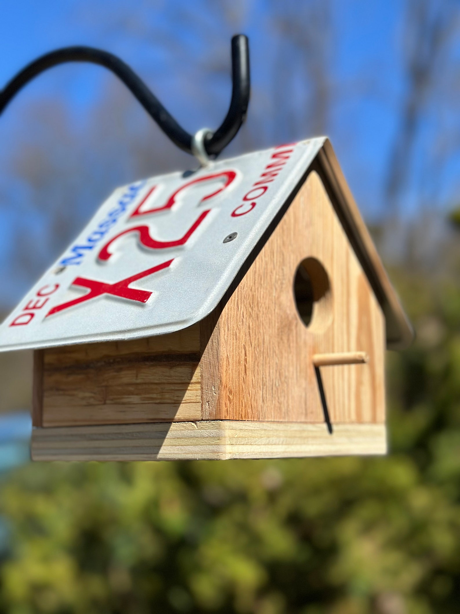 Hanging License Plate Birdhouse - Etsy