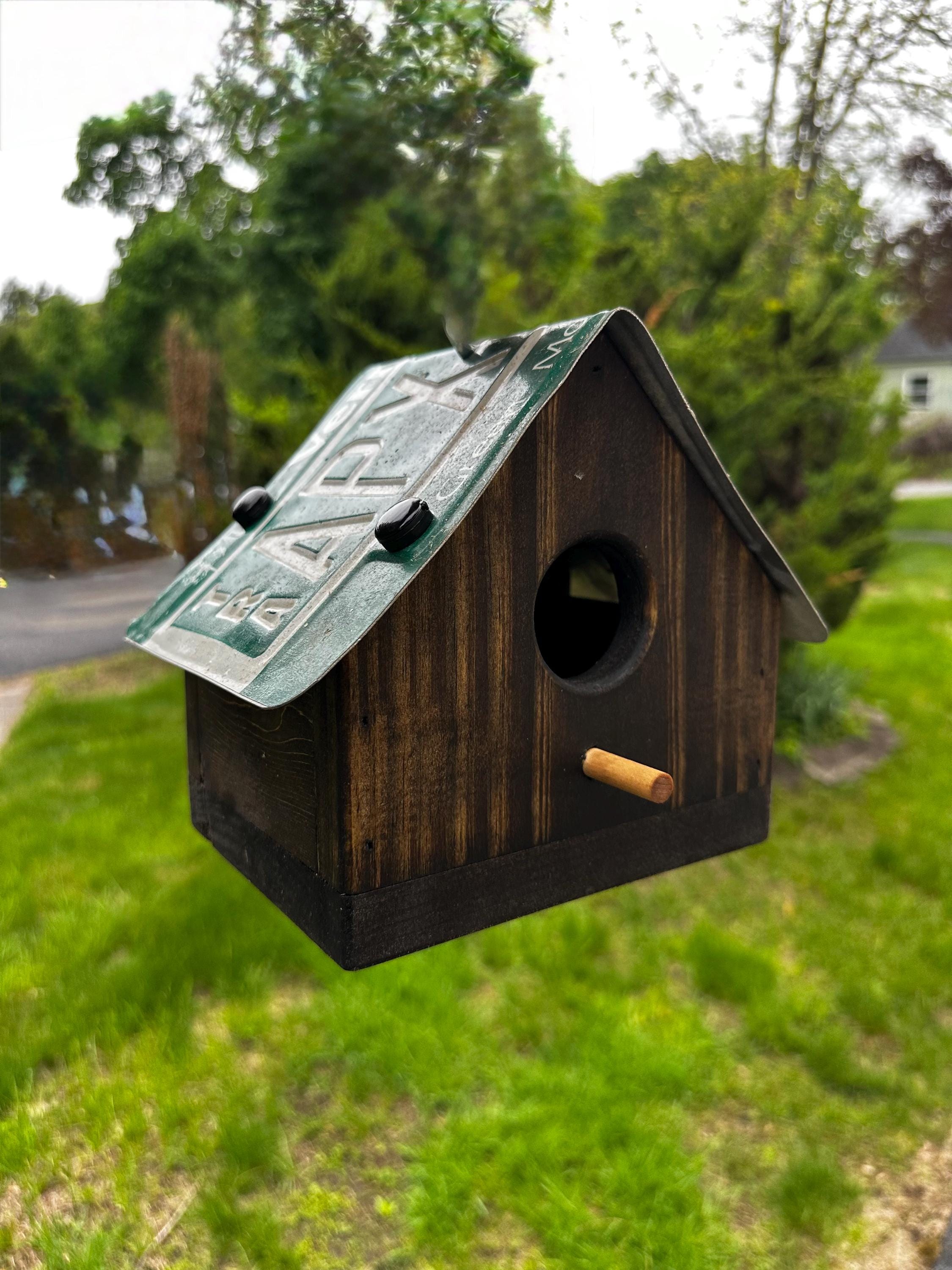 Hanging License Plate Birdhouse - Etsy