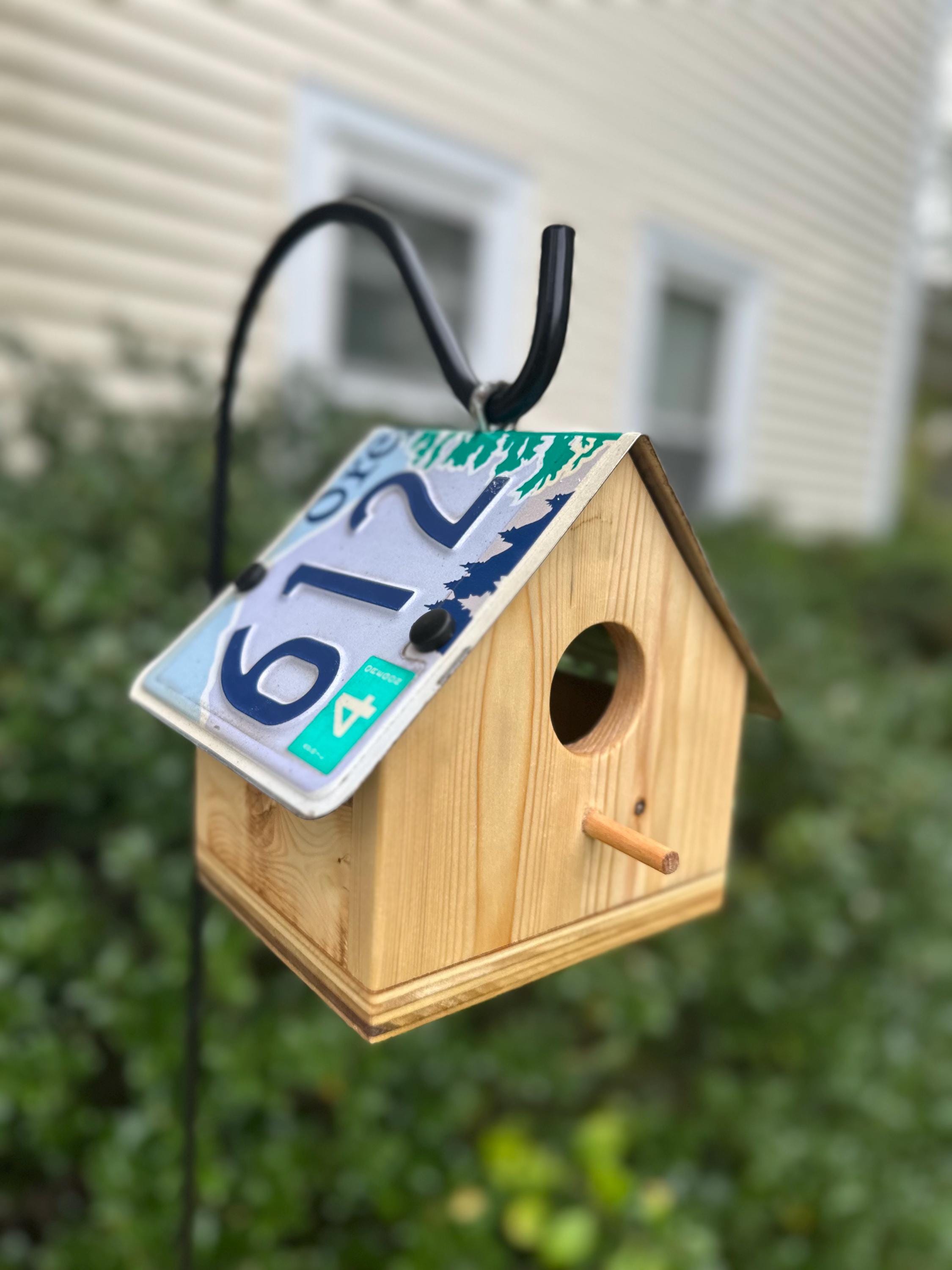 Hanging License Plate Birdhouse - Etsy