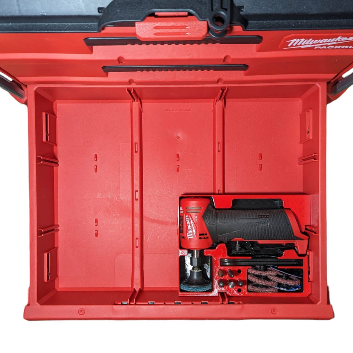 M12 Right Angle Die Grinder Insert for Packout 3-drawer Tool Box (48-22 ...