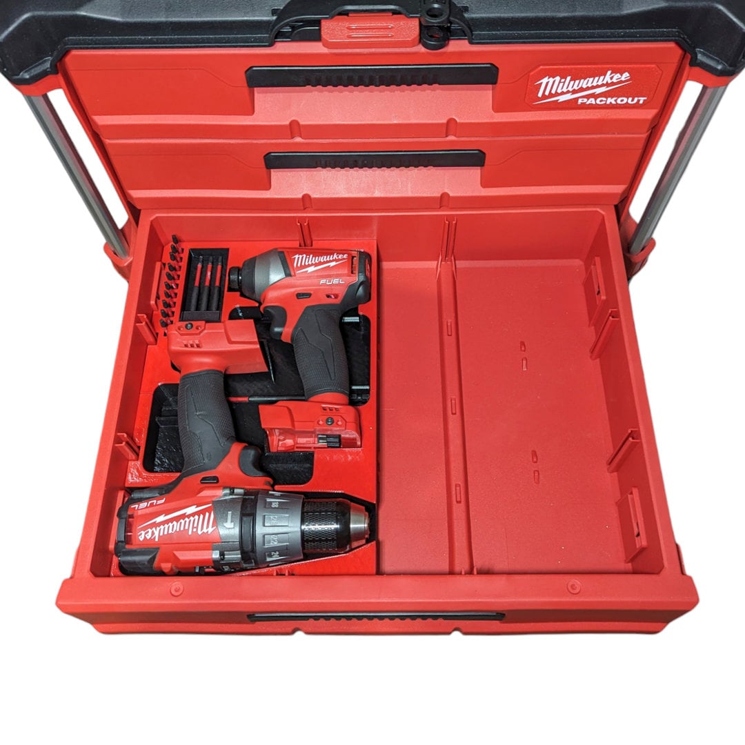 M18 Gen2 Drill / Impact Driver Combo Insert for Packout 3-drawer Tool Box (48-22-8443) - Etsy