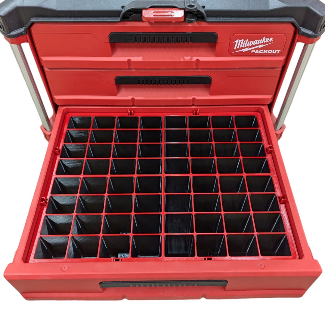 64 Bins Drawer Organizer Insert (FULL DRAWER) for Packout 3-drawer Tool ...