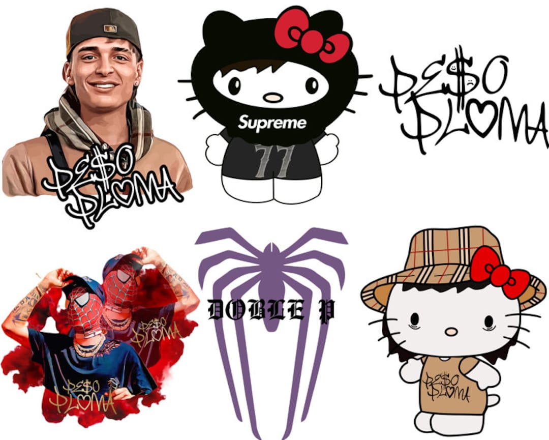 Peso Pluma Png Bundle PESO PLUMA SPIDER Png Bundle Peso Pluma Kitty Png ...