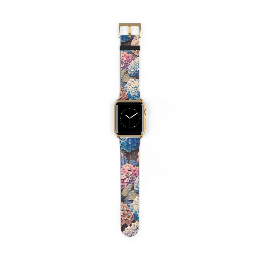 Hydrangeas Apple Watch Band Traditional Japanese Art Style - Etsy