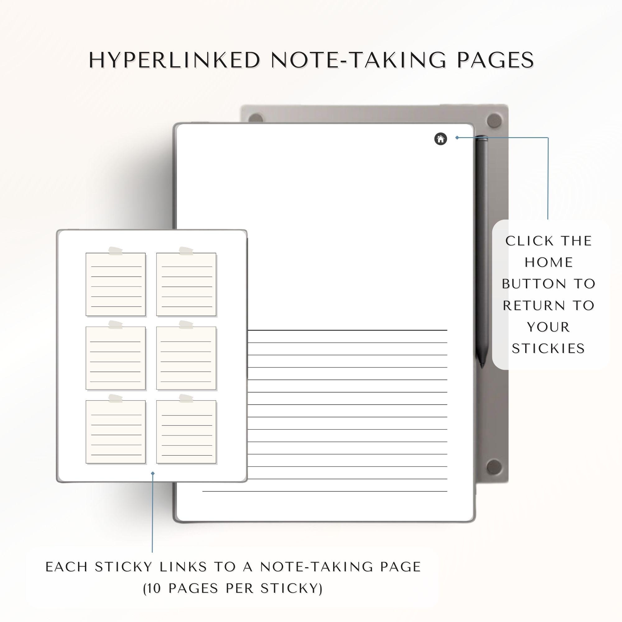 Sticky Notes Bundle for Remarkable Paper Pro | Minimalist Note-taking ...