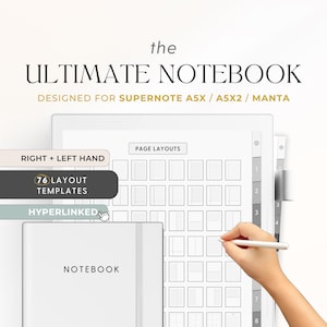 Notebook Templates for Supernote A5x / A5x2 / Manta | Notetaking ...