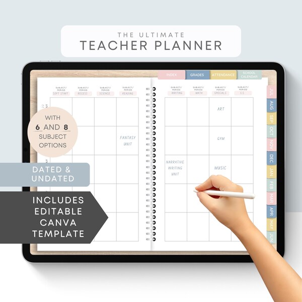 Teacher Planner - Etsy