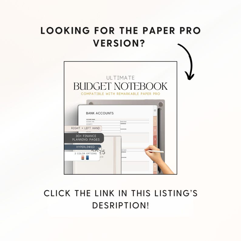 Notebook Templates for Remarkable 2 | Digital Eink Notebook ...