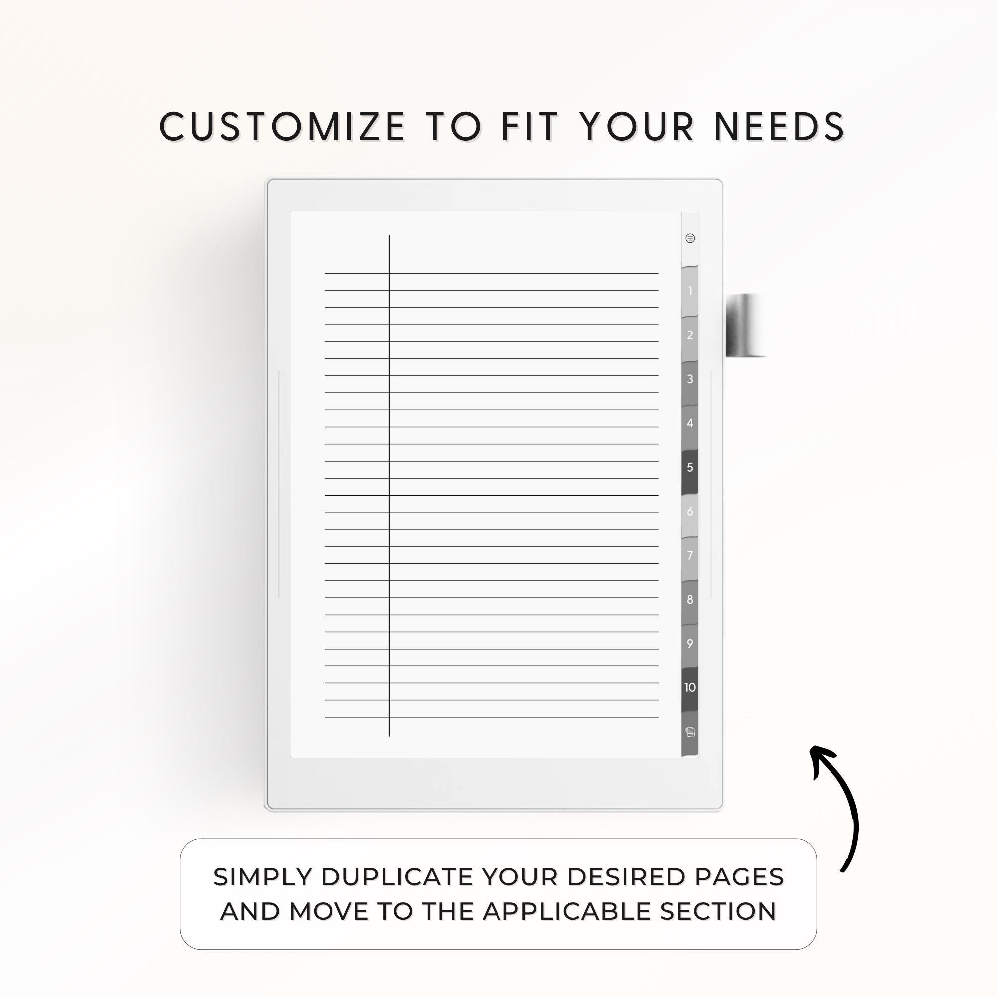 Notebook Templates for Supernote A5x / A5x2 / Manta | Notetaking ...