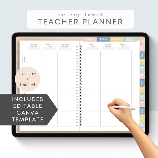 Teacher Planner - Etsy