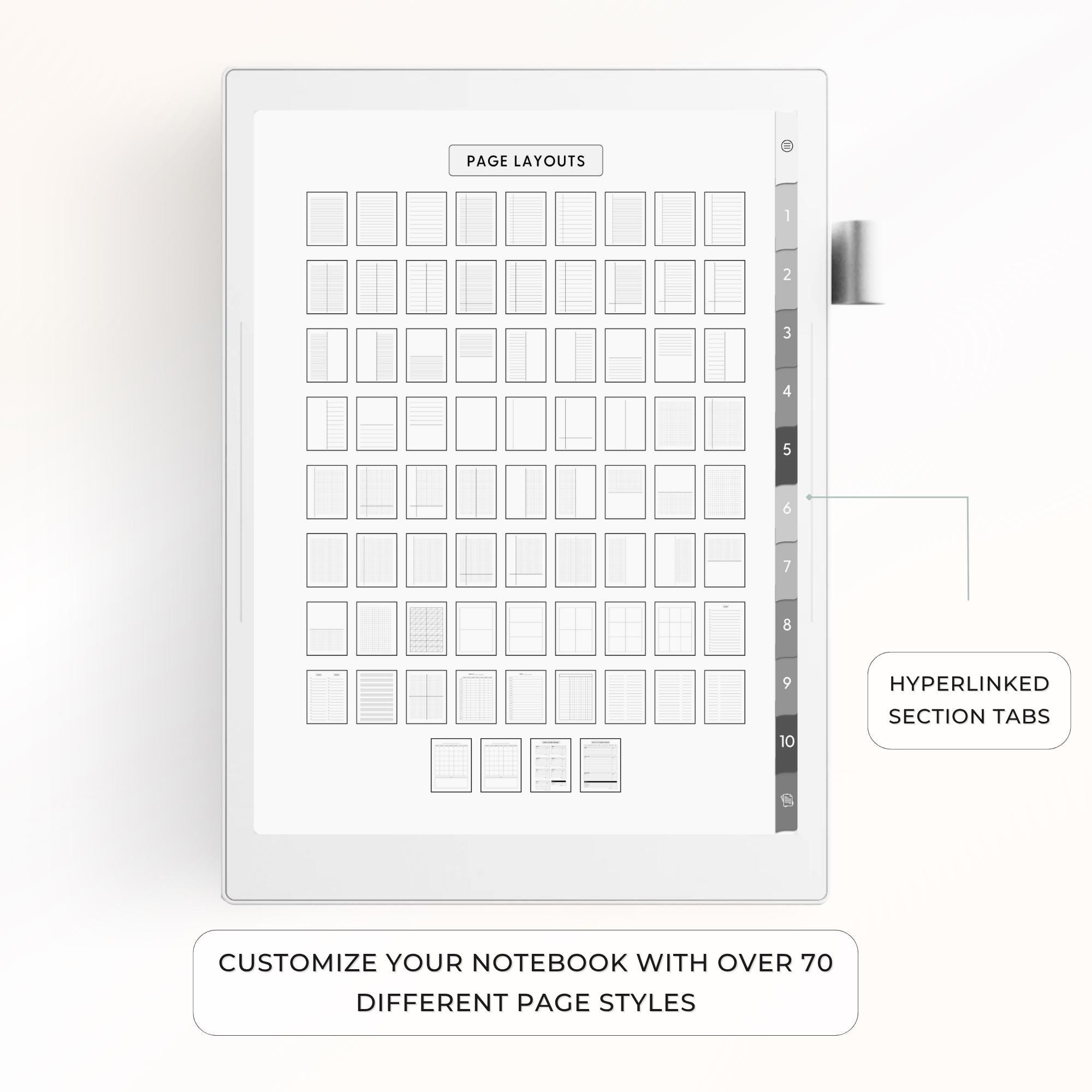 Notebook Templates for Supernote A5x / A5x2 / Manta | Notetaking ...