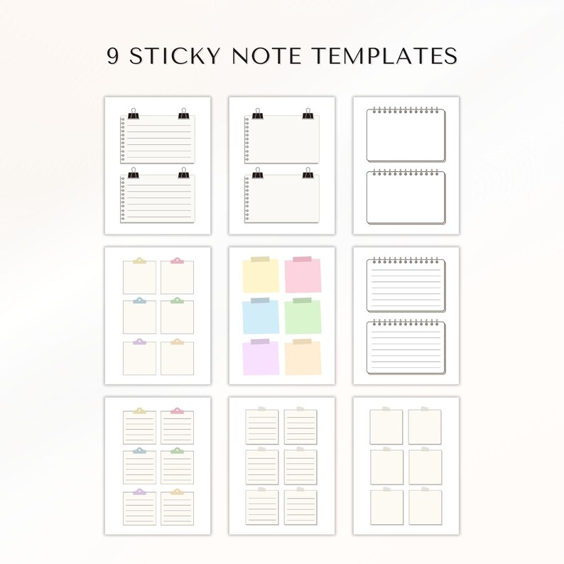 Sticky Notes Bundle for Remarkable Paper Pro | Minimalist Note-taking ...