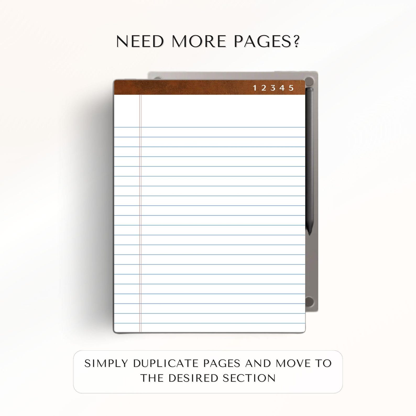 Legal Pad Notebook for Remarkable Paper Pro | Lined Legal Pad Notebook ...