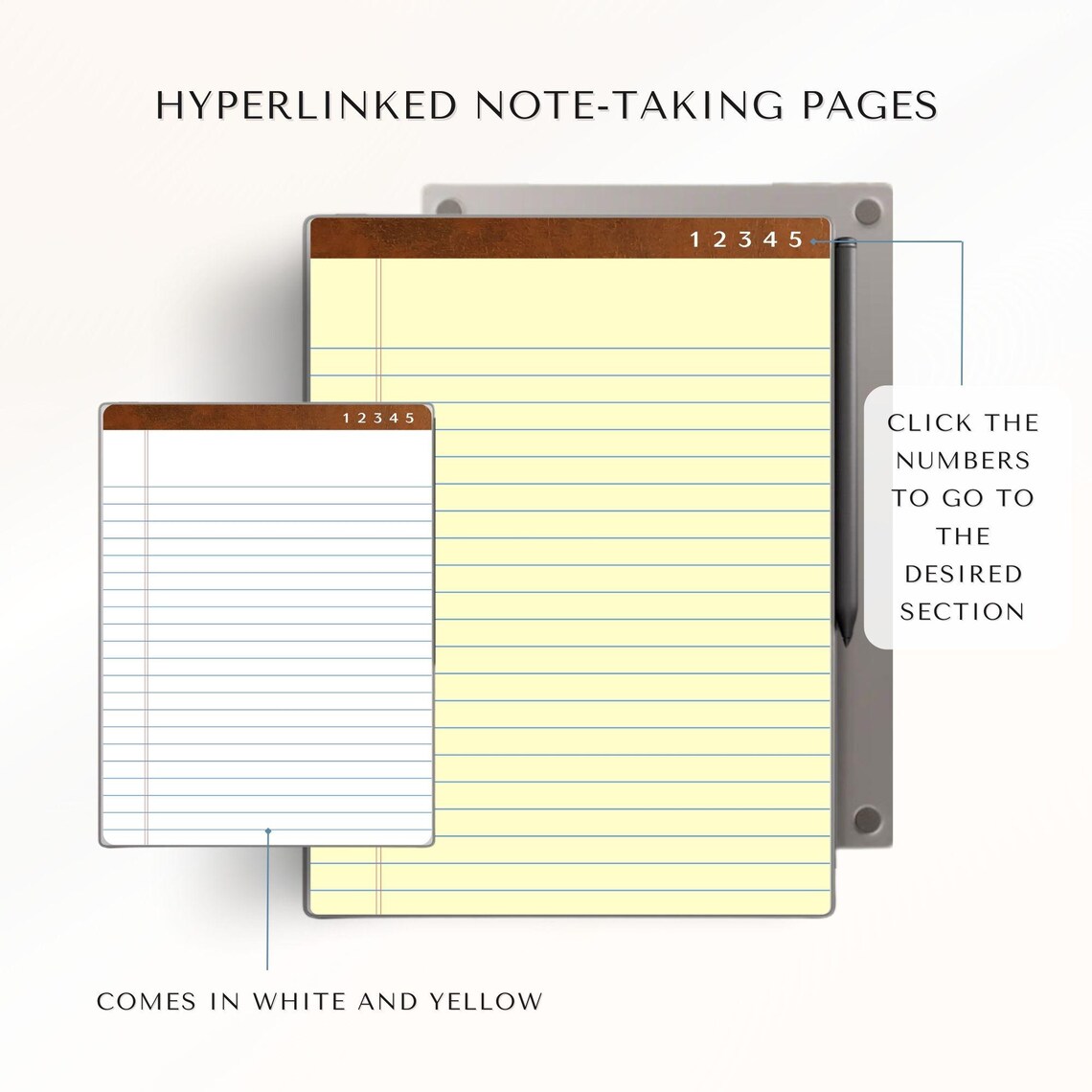 Legal Pad Notebook for Remarkable Paper Pro | Lined Legal Pad Notebook ...