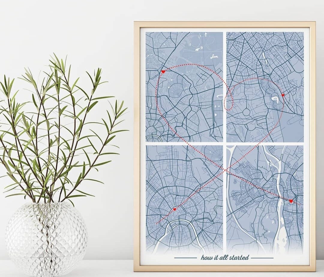 Maps as art, maps, maps wall art, maps and prints, maps gift, city map, map poster, map of ...