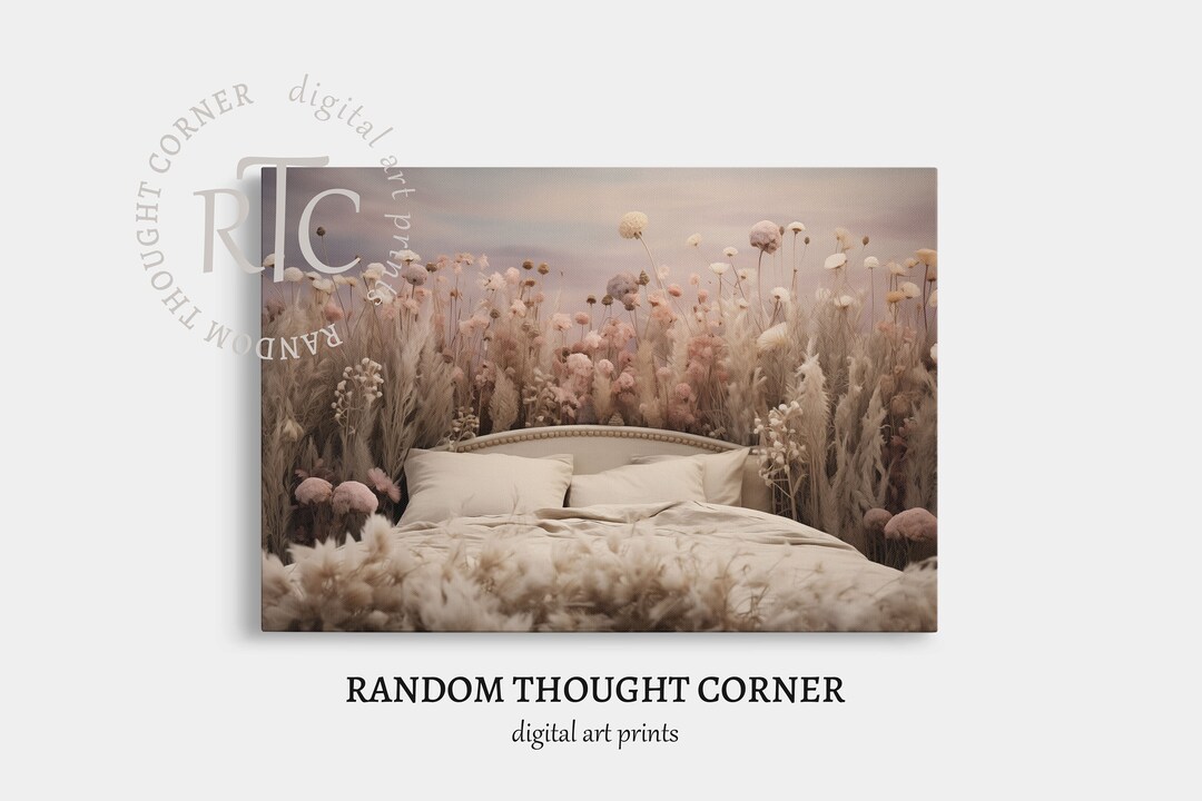 Surreal Sunset Slumber: Vintage Dreamscape Abstract Art Autumn Country ...