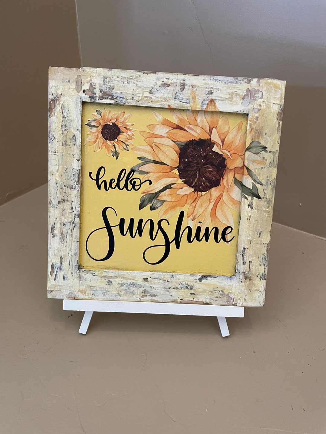 Hello Sunshine Wall Decoration or Shelf Sitter. Makes a Great Gift for ...