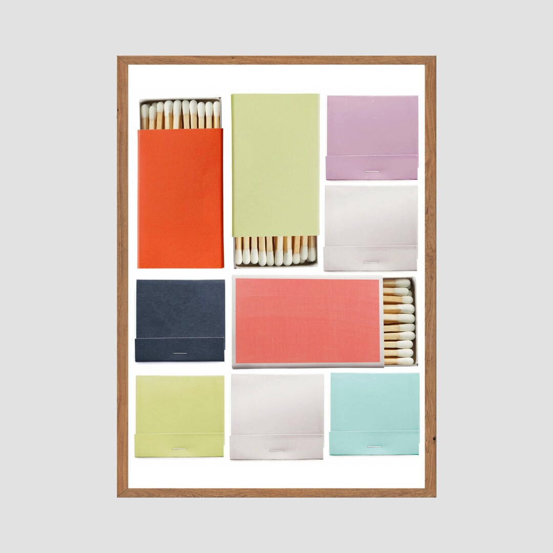 Blank Matchbook Print | 9 Bright Color Matchbooks | Digital Print to ...
