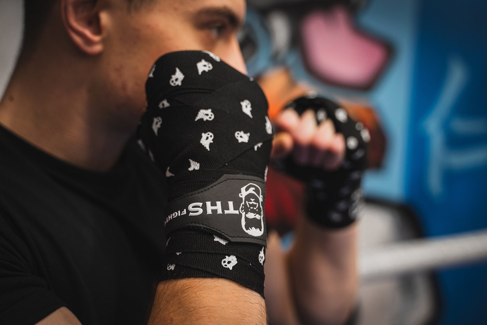 THS Fight Gear Hand Wraps: Mexican Stretch Boxing Bandages - Ghostly ...