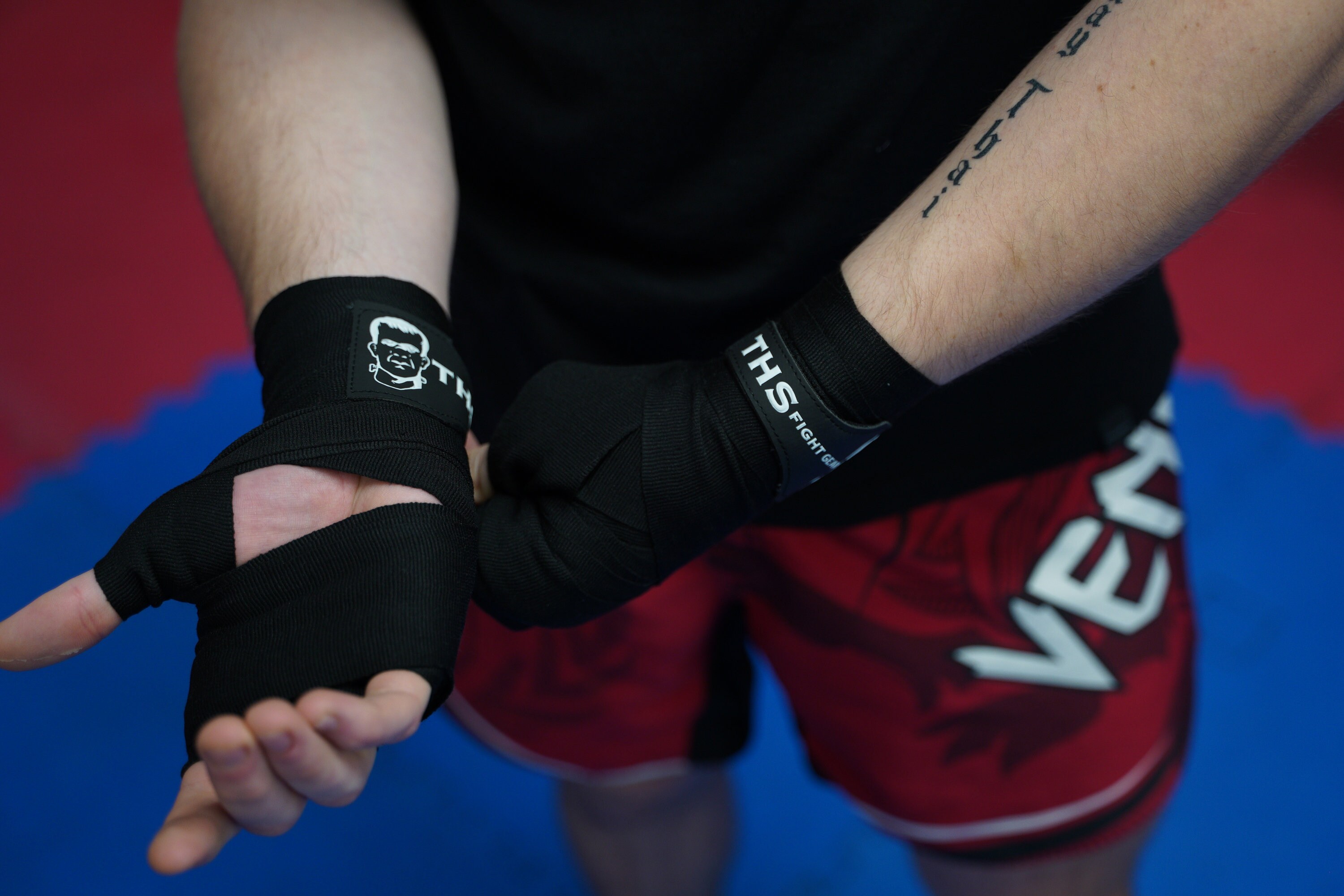 THS Fight Gear Hand Wraps 4.5m Inner Gloves Bandages Boxing Muay Thai ...