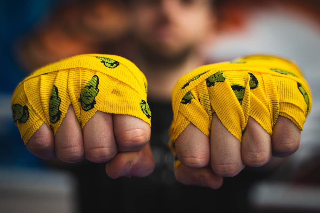 Frankenstein Monster Hand Wraps: Yellow Boxing Muay Thai Bandages (4.5m ...